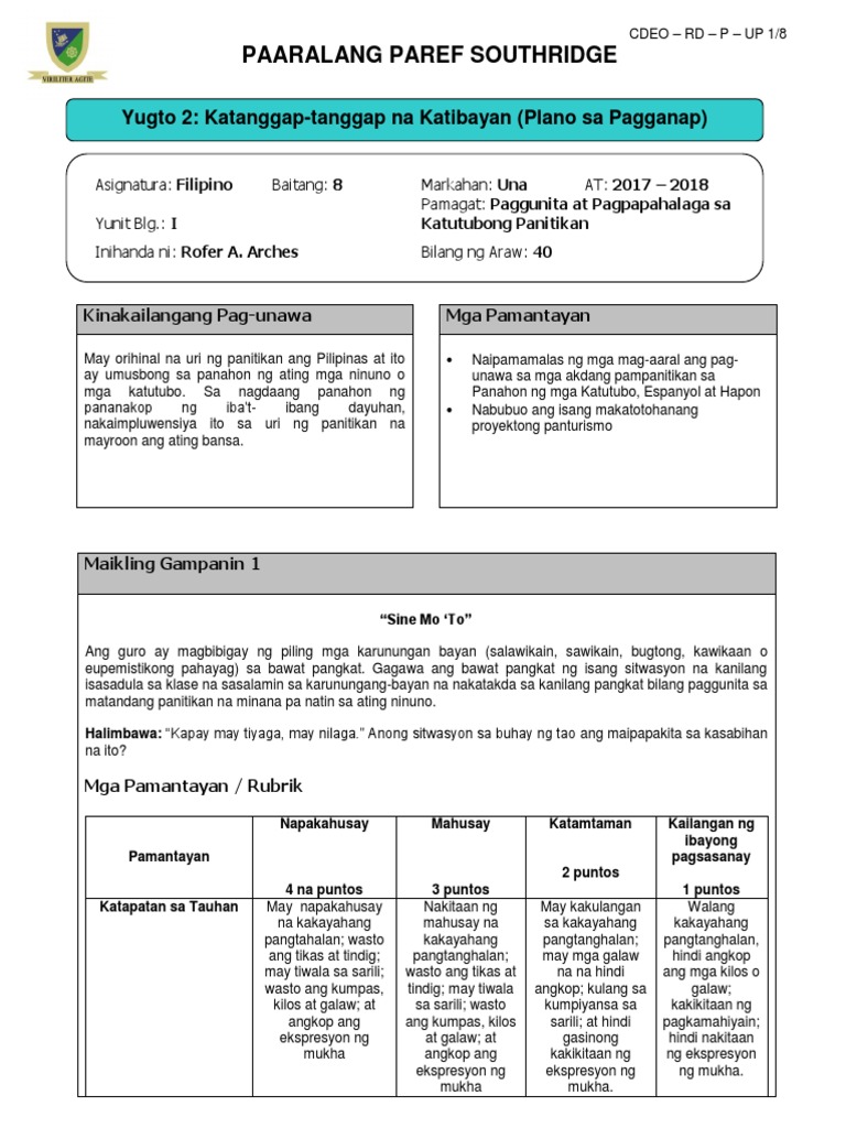 Grade 8 - Stage02. (Revised) Docx | PDF