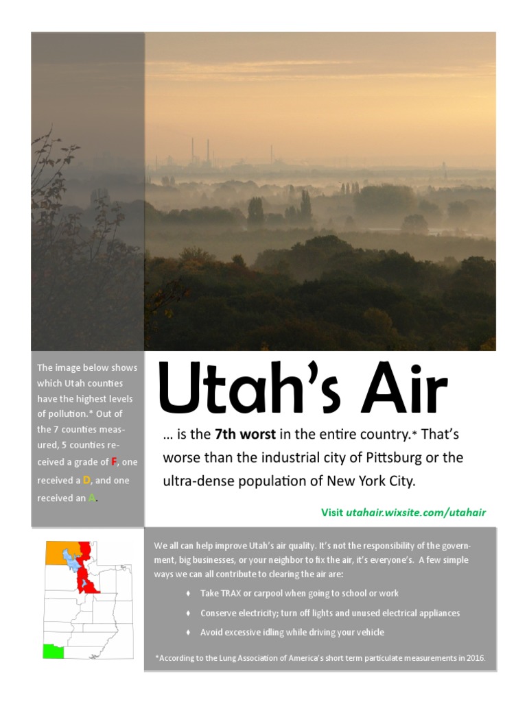 Utah's Air Quality Crisis: Key Facts | PDF | Law