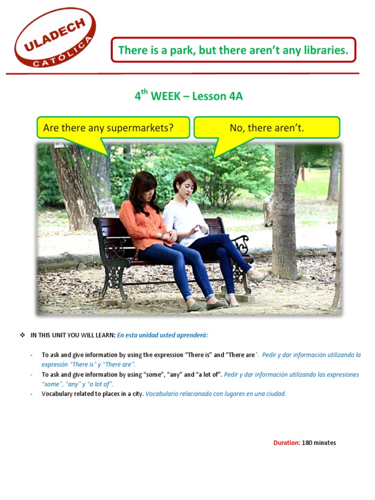 Ejercicios sobre "There is" y "There are" | PDF | Artes del Lenguaje y ...