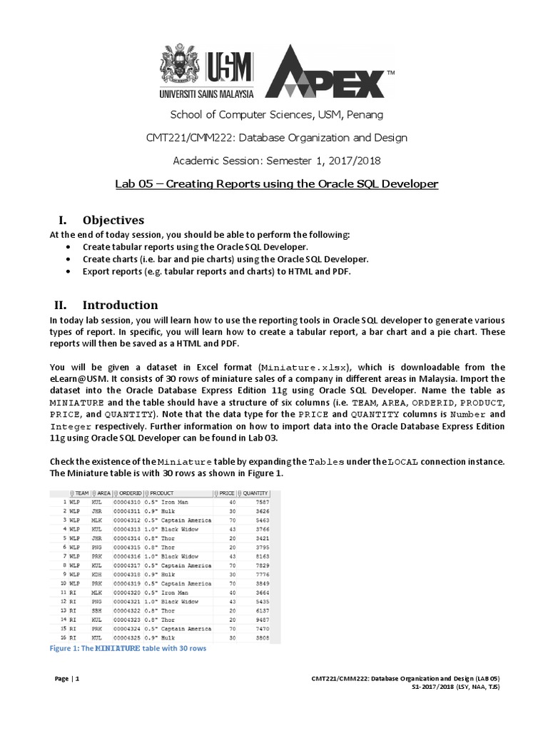 Lab 05 | PDF | Oracle Database | Portable Document Format