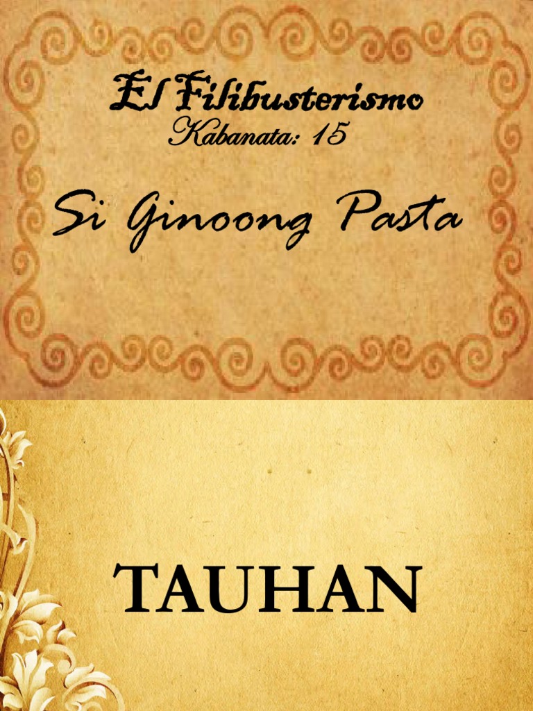 El Filibusterismo KABANATA 15&16