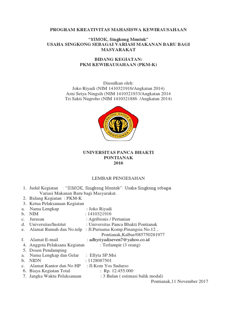 Contoh PKM - K | PDF