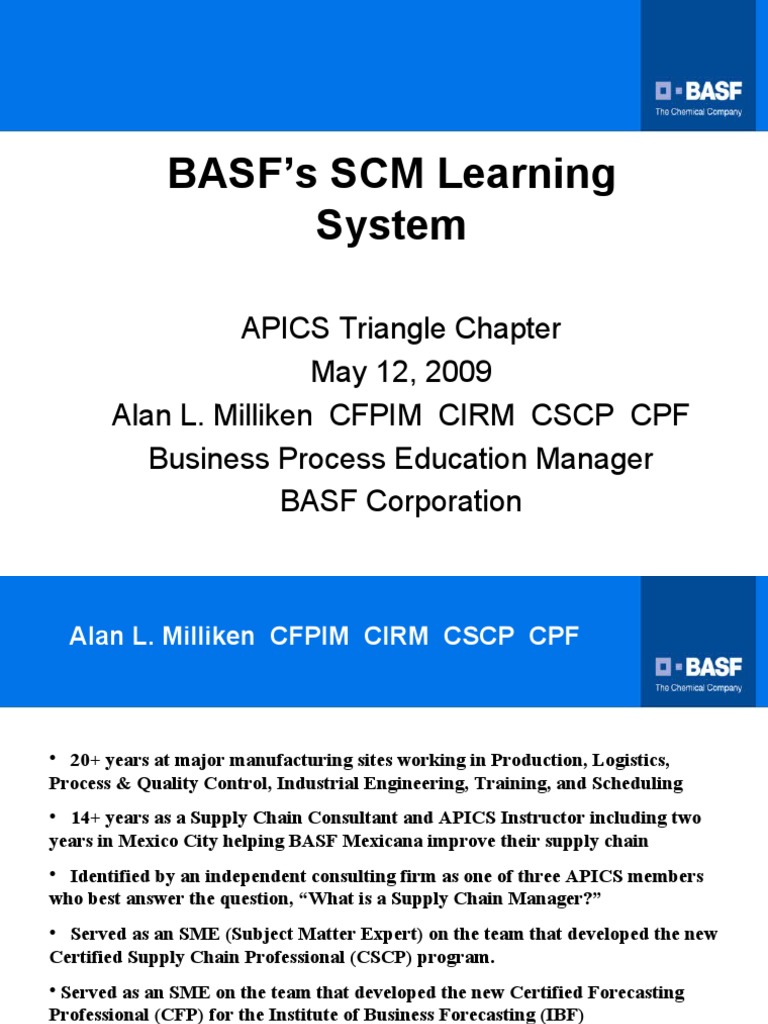 2010 Triangle Chapter SCM Learning System - Alan - Preso | PDF ...
