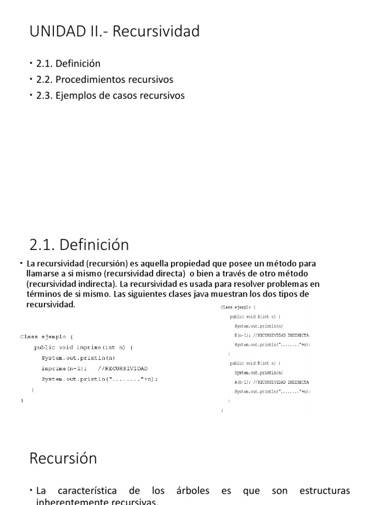 Introducción a la Recursividad en Java | PDF | Recursividad | Ciencias de la Computación