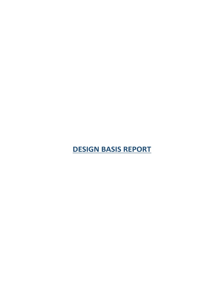 Design Basis Report PDF | PDF | Structural Steel | Engineering