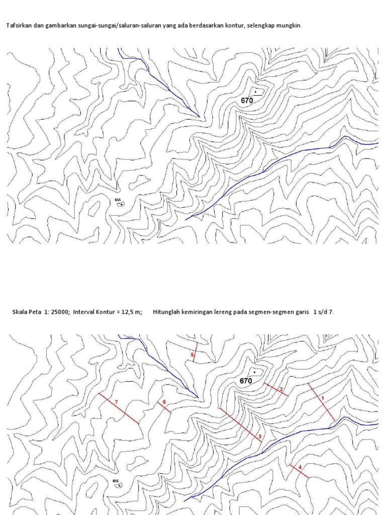 Peta Kontur | PDF | Metode & Bahan Ajar | Sains & Matematika