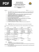 Filipino Grade 8 1st Quarter | PDF
