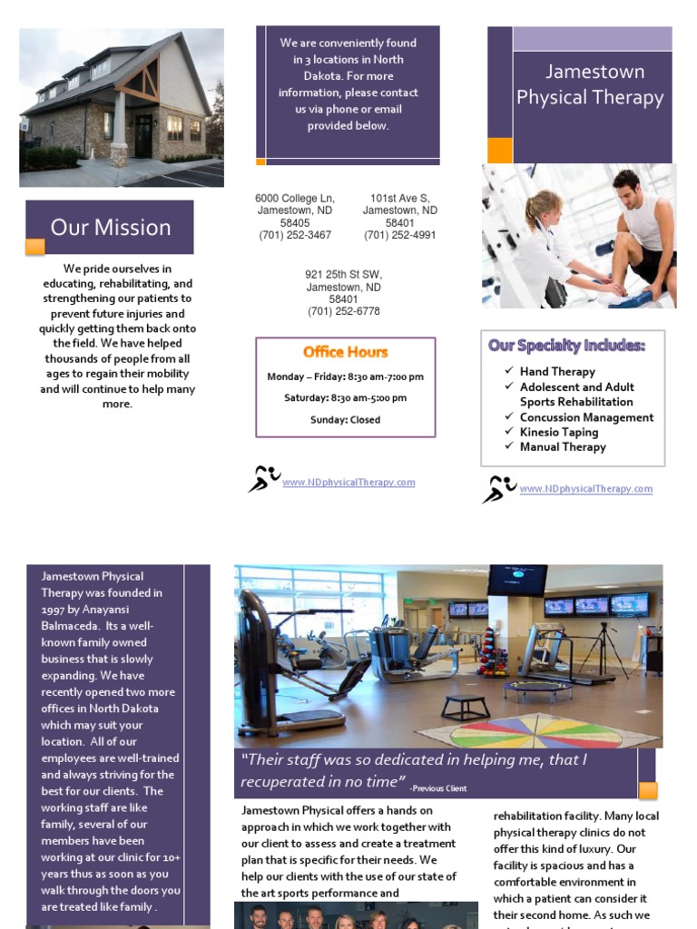 Tech Integration Brochure Final Draft | PDF | Physical Therapy | Therapy