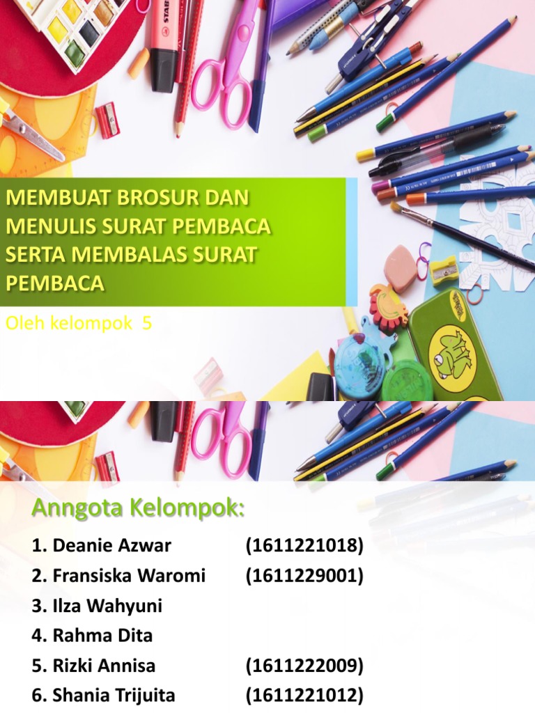 Membuat Brosur Dan Menulis Surat Pembaca Serta | PDF