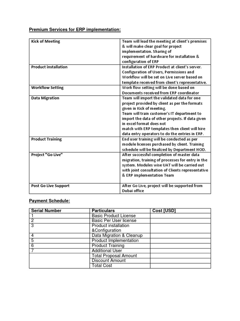 ERP Quotation | PDF | Enterprise Resource Planning | Digital Technology