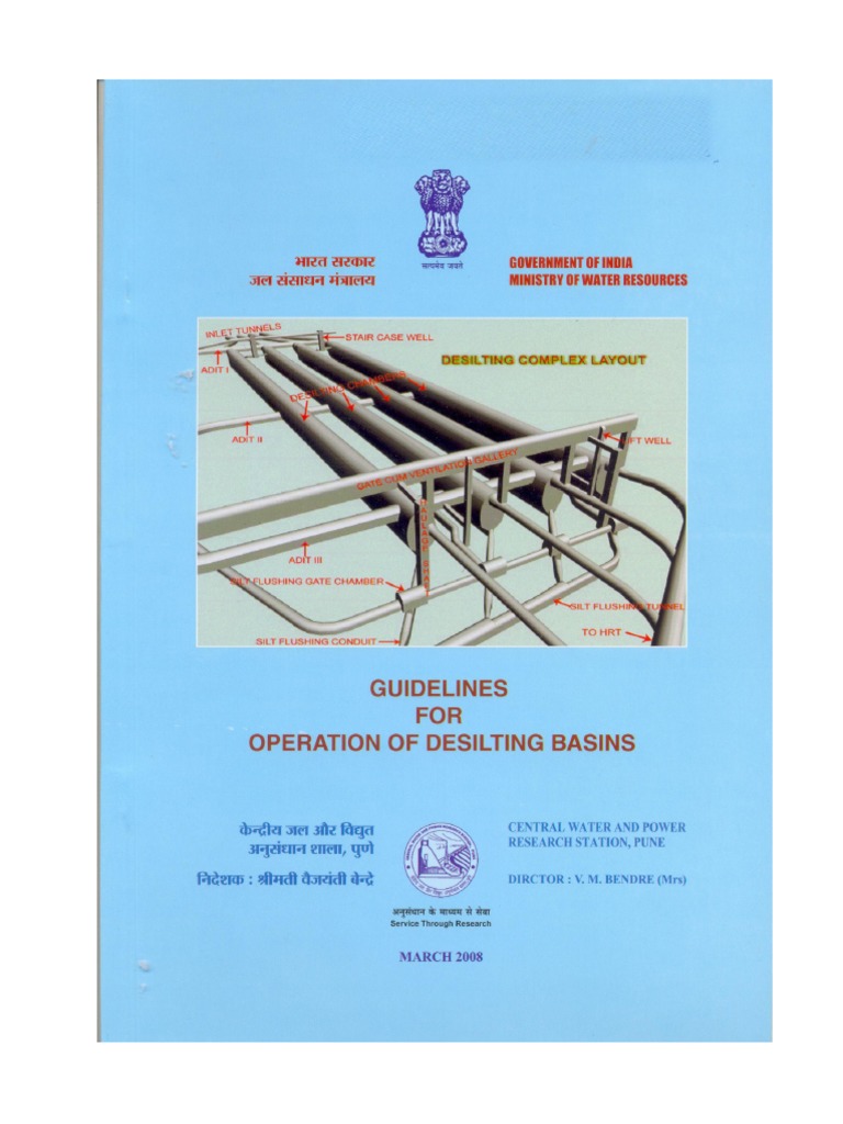 Guidelines For Operation of Desilting Basins PDF | PDF | Sediment ...
