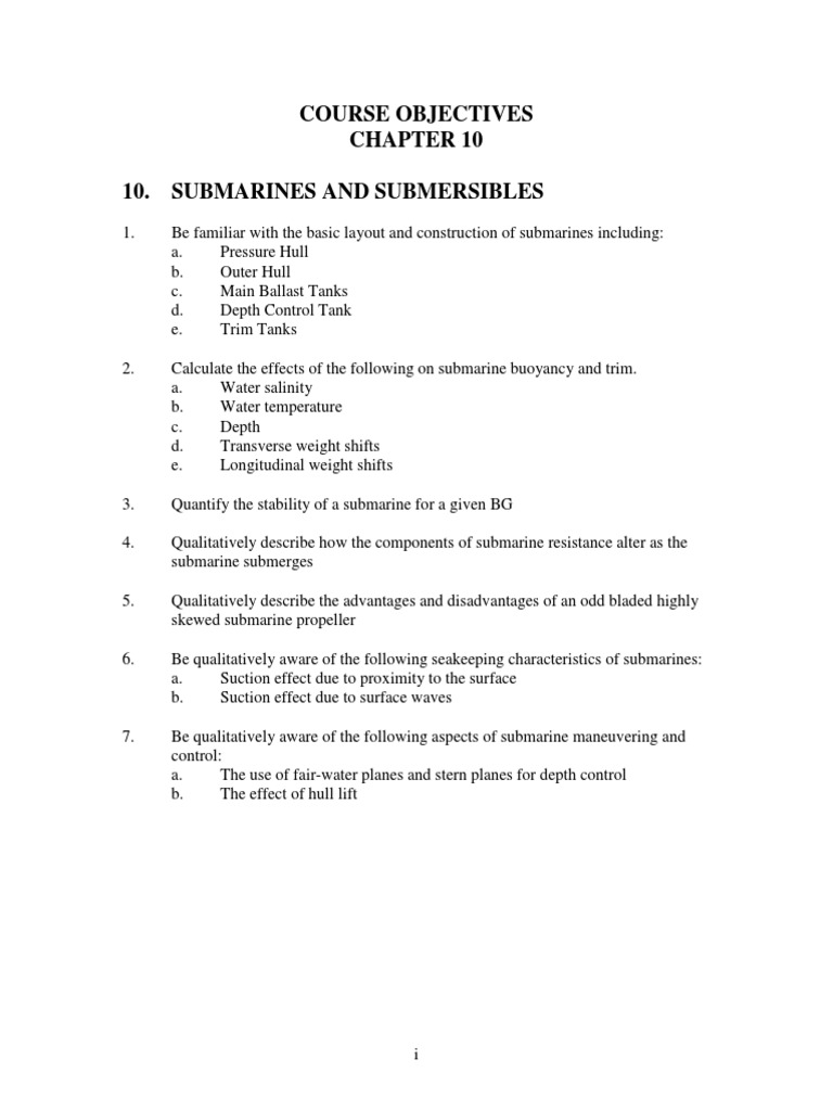 Submarine Construction and Buoyancy Basics | PDF | Buoyancy | Submarines
