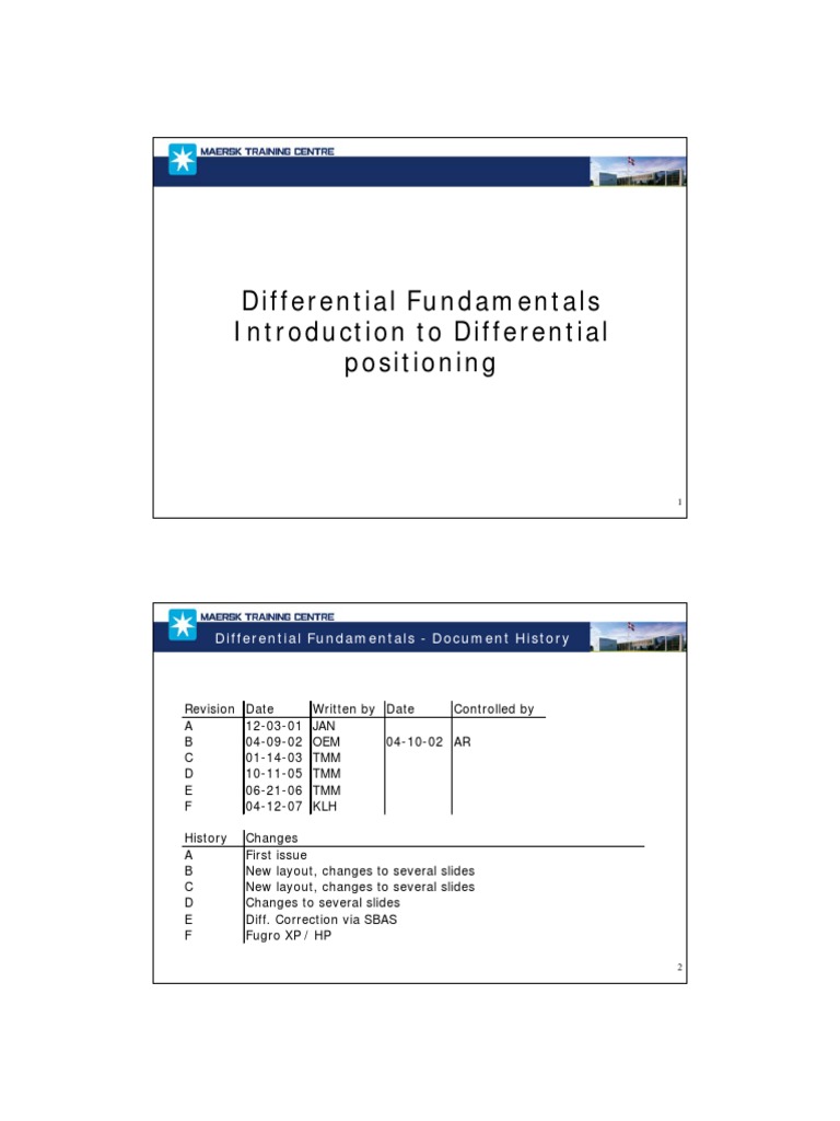 5b. Differential Fundamentals | PDF | Global Positioning System ...