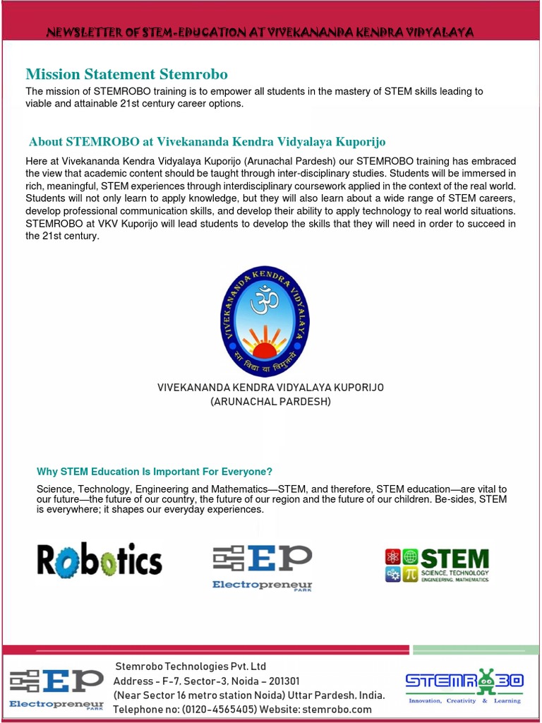 VKV Kuporijo ATL Newsletter | PDF | Project Based Learning | Learning