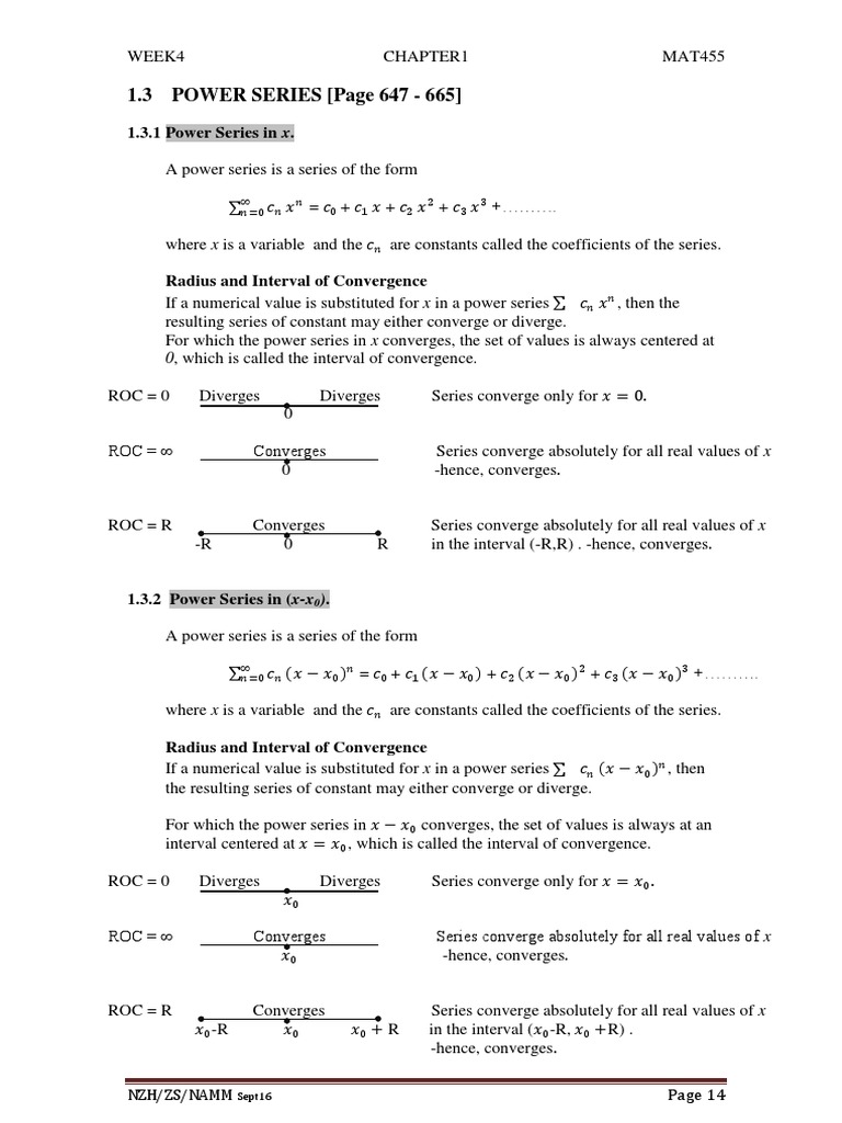 Chapter 1 - 4 | PDF | Power Series | Functions And Mappings