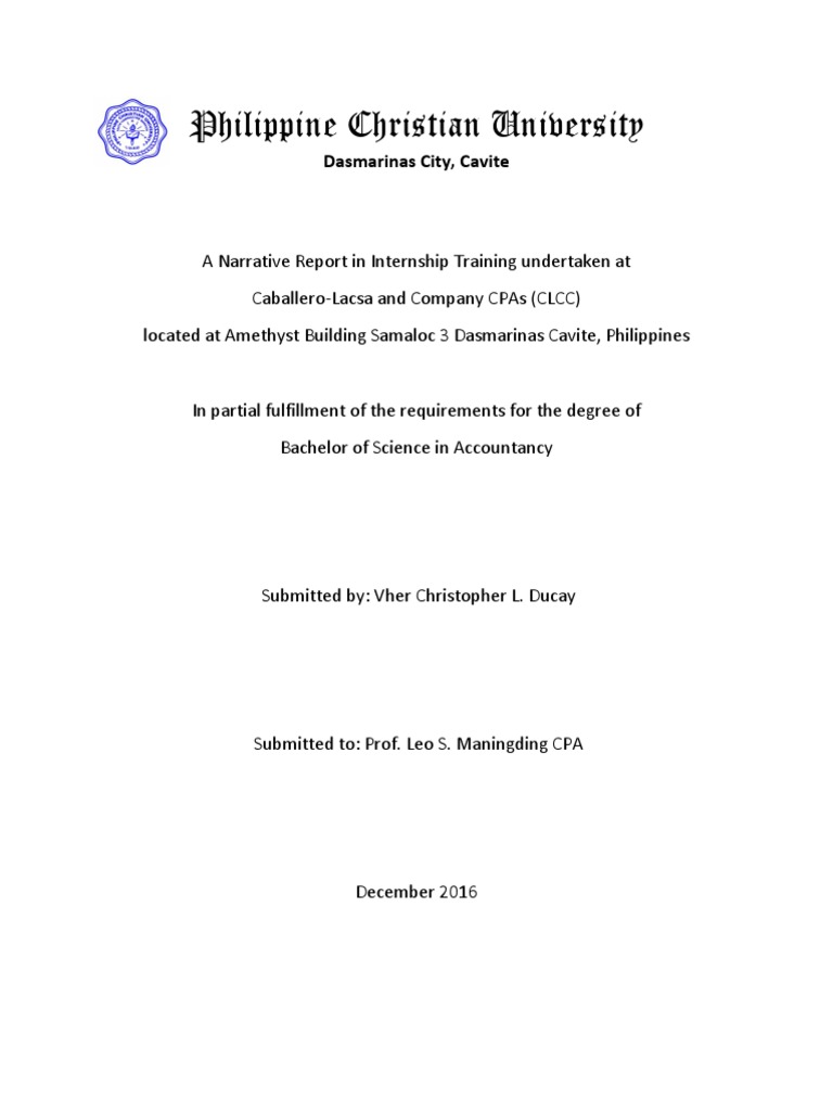 Philippine Christian University | Certified Public Accountant | Accounting