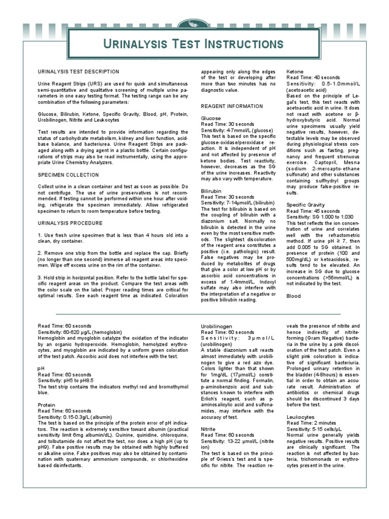 urinalysis_test_instructions.pdf | Urine | Chemistry