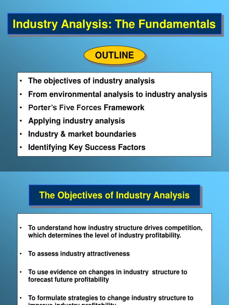 Industry Analysis Fundamentals Explained | PDF | Profit (Accounting ...