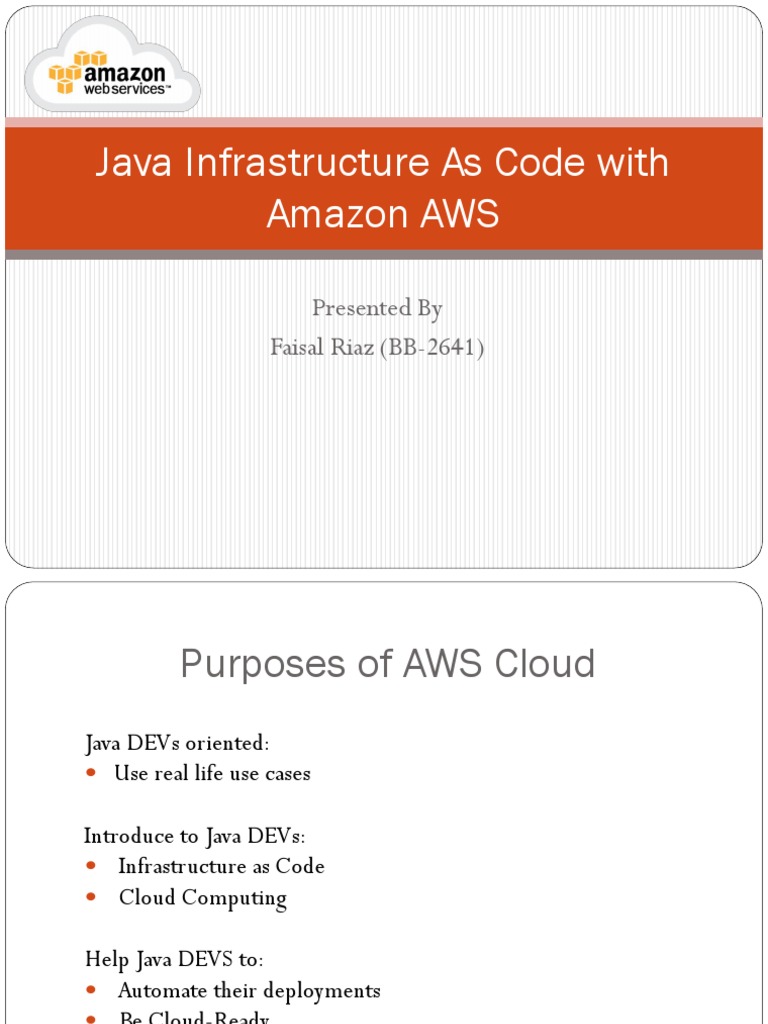 Java Infrastructure As Code With Amazon AWS | PDF | Art | Technology ...
