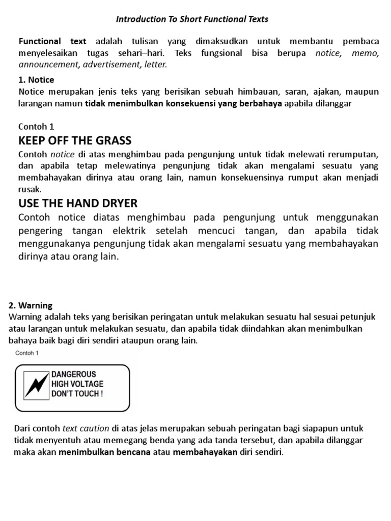 Short Functional Text PDF | PDF