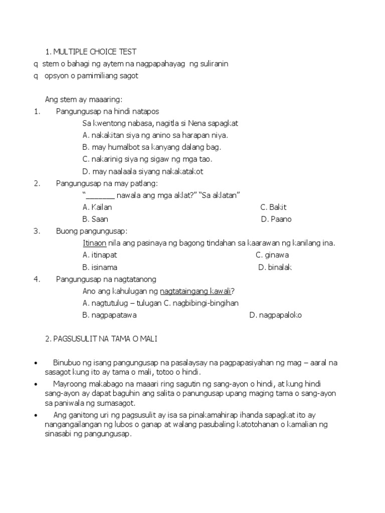 Sumasagotangmgalogongpagsusulitsaantas4bahagi1