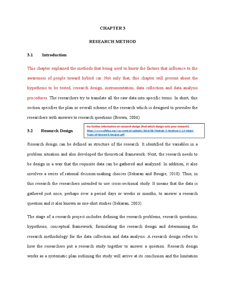 Chapter 3 Sample | PDF | Research Design | Sampling (Statistics)