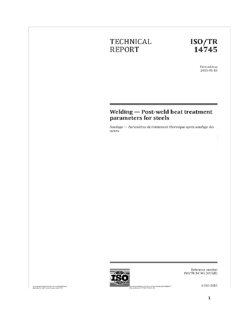 Iso TR 14745 2015 PDF | PDF