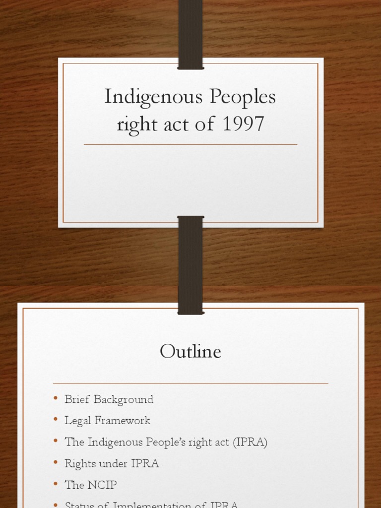 Indigenous Peoples Right Act of 1997 | PDF | Traditional Knowledge ...