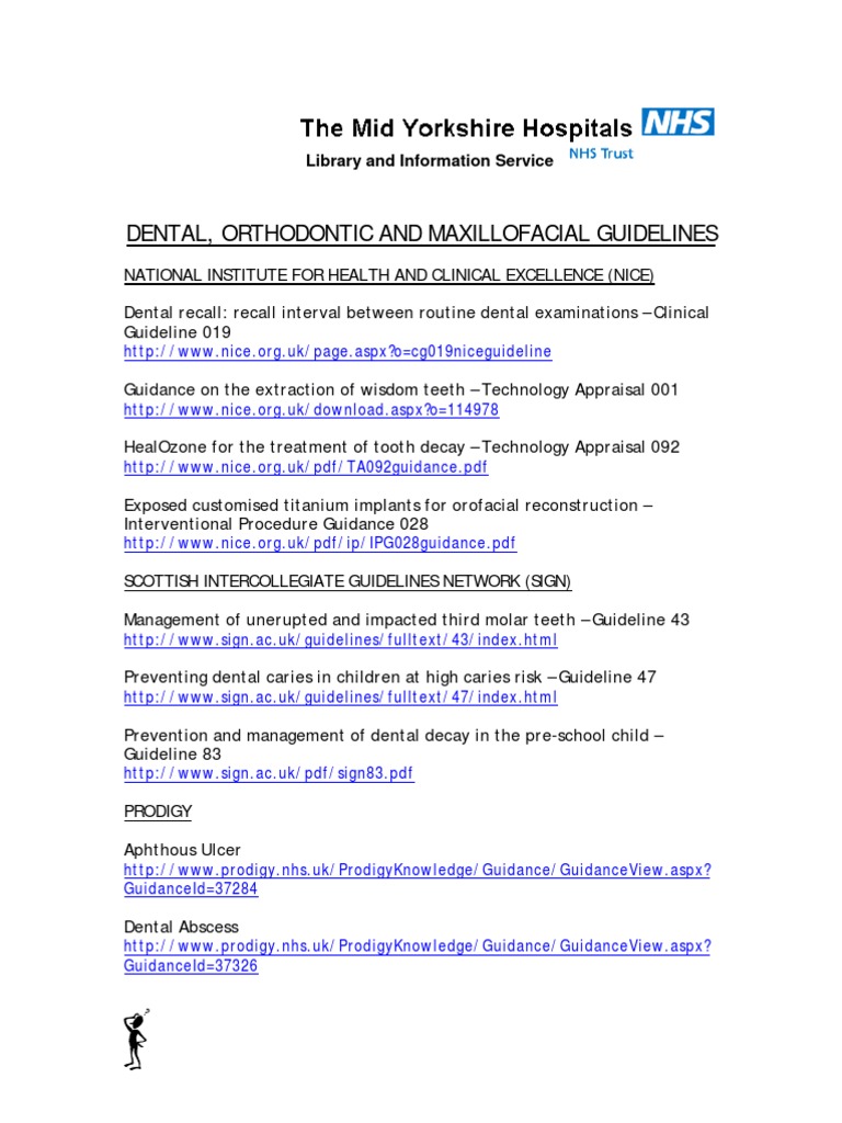 Guidelines List | Dentistry | Human Tooth