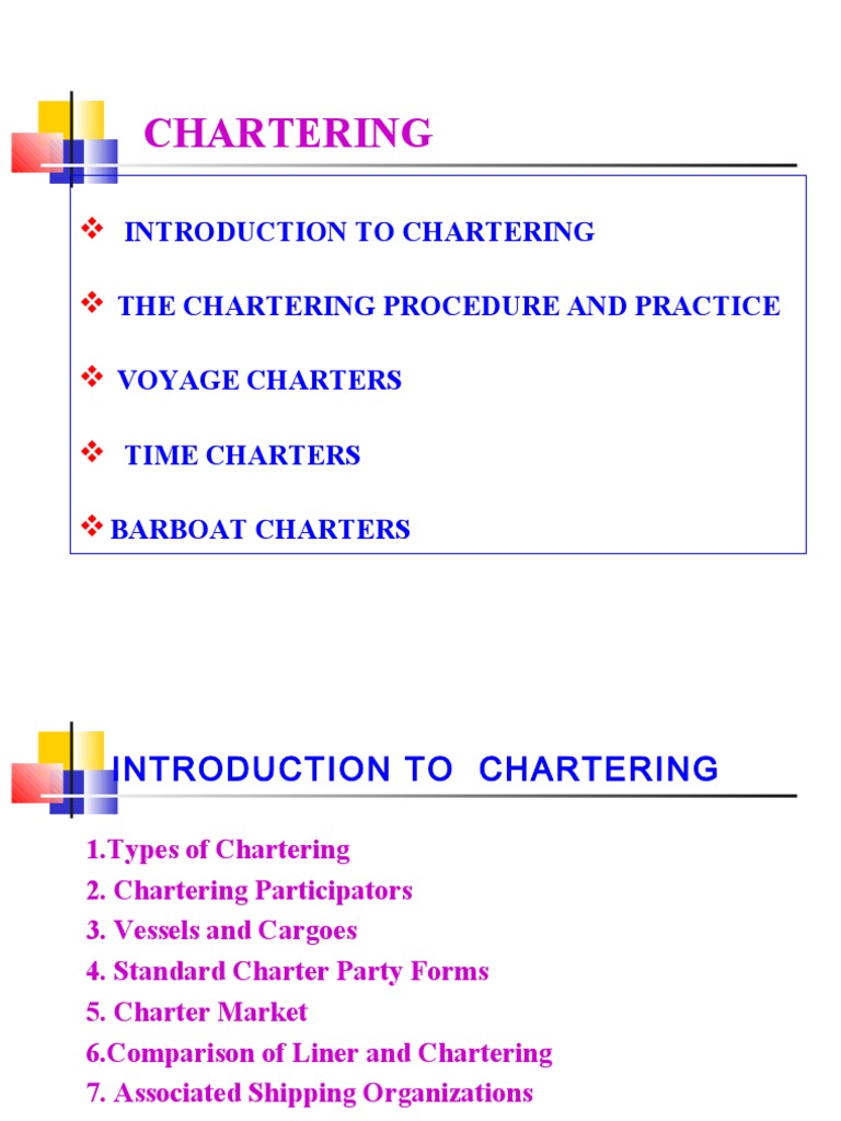 Understanding Chartering Types and Practices | PDF | Tonnage ...