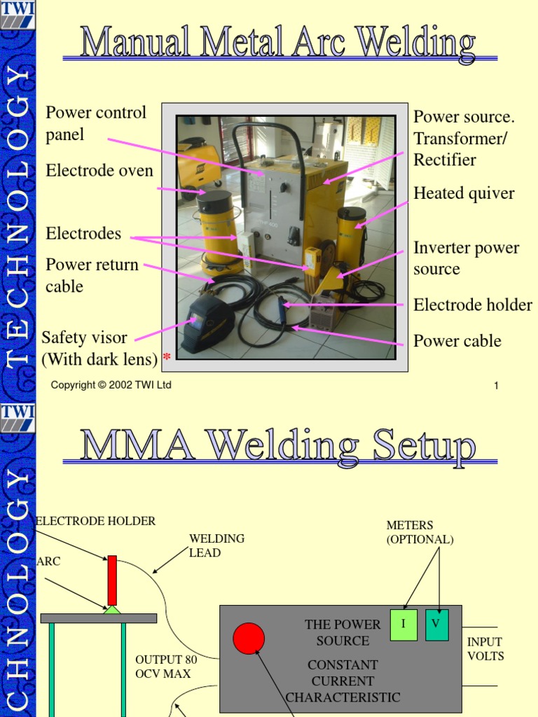 MMA Principles Powerpoint | PDF | Welding | Construction