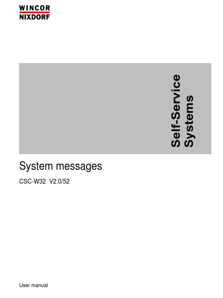 System Messages CSC-W32 V2.0 - 53 | PDF | Windows Registry | Parameter (Computer Programming)