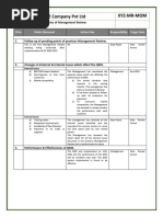 MRM - Management Review Sample | PDF | Internal Audit | Audit