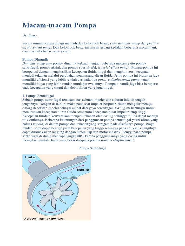 Macam Macam Pompa | PDF