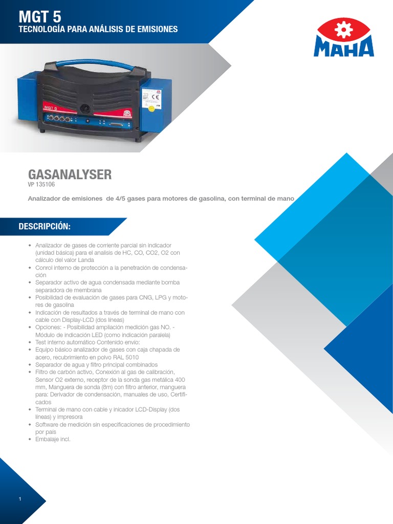 TD Maha MGT 5 Vp135106 Es | PDF | Química | Energía y recursos