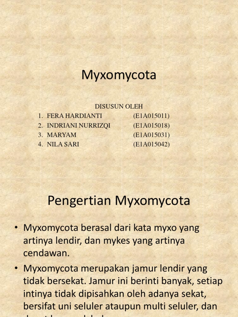 Ciri dan Klasifikasi Myxomycota | PDF | Griya & Taman | Kesehatan Holistik