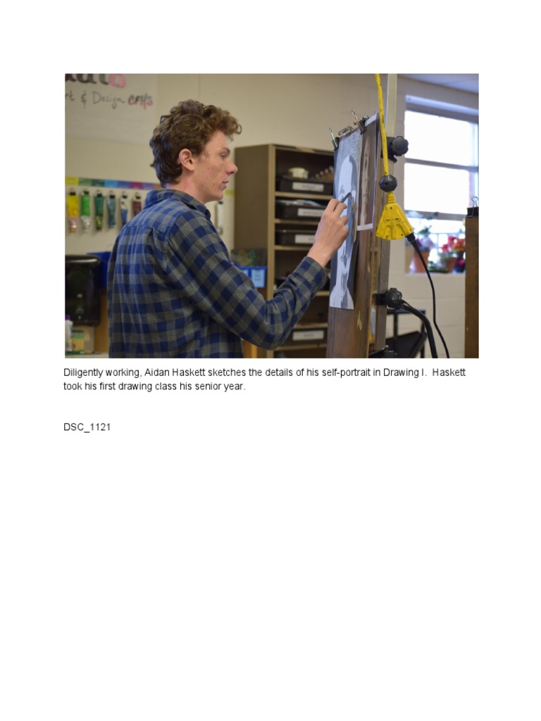 Student Self-Portraits in Drawing I | PDF | Language Arts & Discipline ...