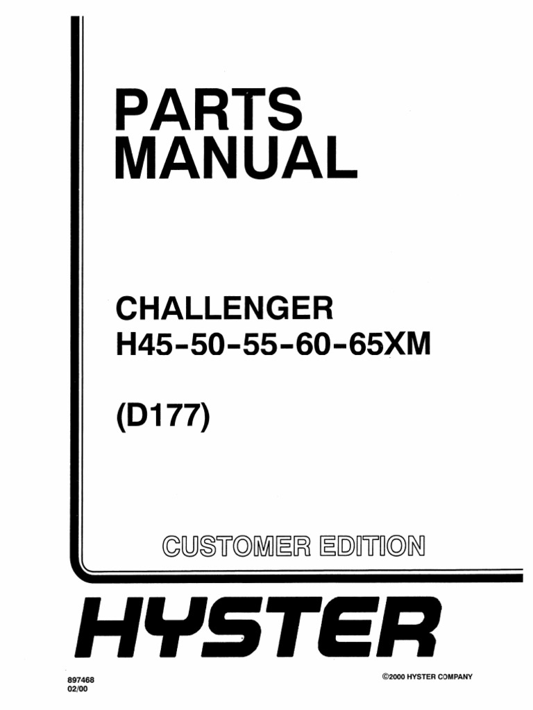Hyster H45 50 55 60XM PM | PDF