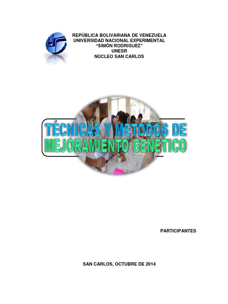 Cuadro Comparativo (Métodos y Técnicas de Mejoramiento Genético-Unesr ... Cuadro Comparativo (Métodos y Técnicas de Mejoramiento Genético-Unesr ...