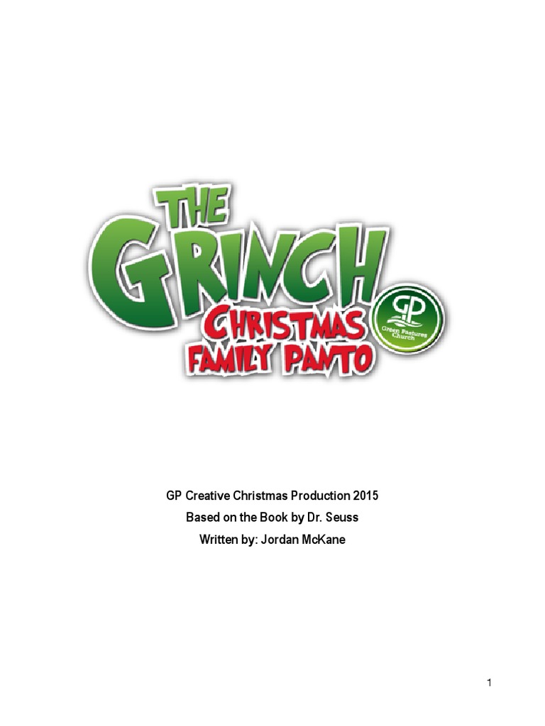 The Grinch Script Final | PDF | Christmas | Leisure