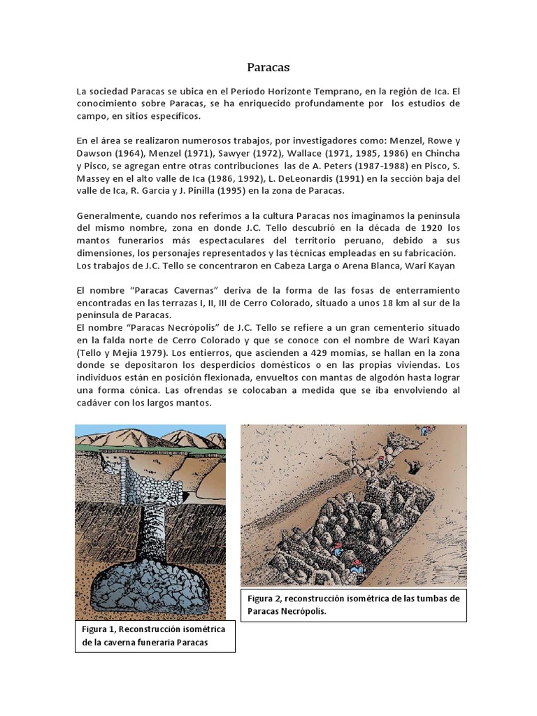 Paracas | PDF | Arqueología | Cultura (general)