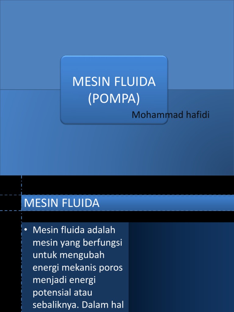 Mesin Fluida Pompa | PDF