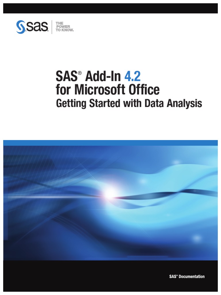 Sas Add in Microsoft Office | PDF | Sas (Software) | Microsoft Excel
