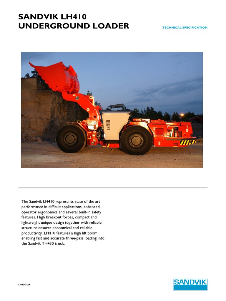 LHD Sandvik LH410 PDF | PDF | Brake | Automatic Transmission