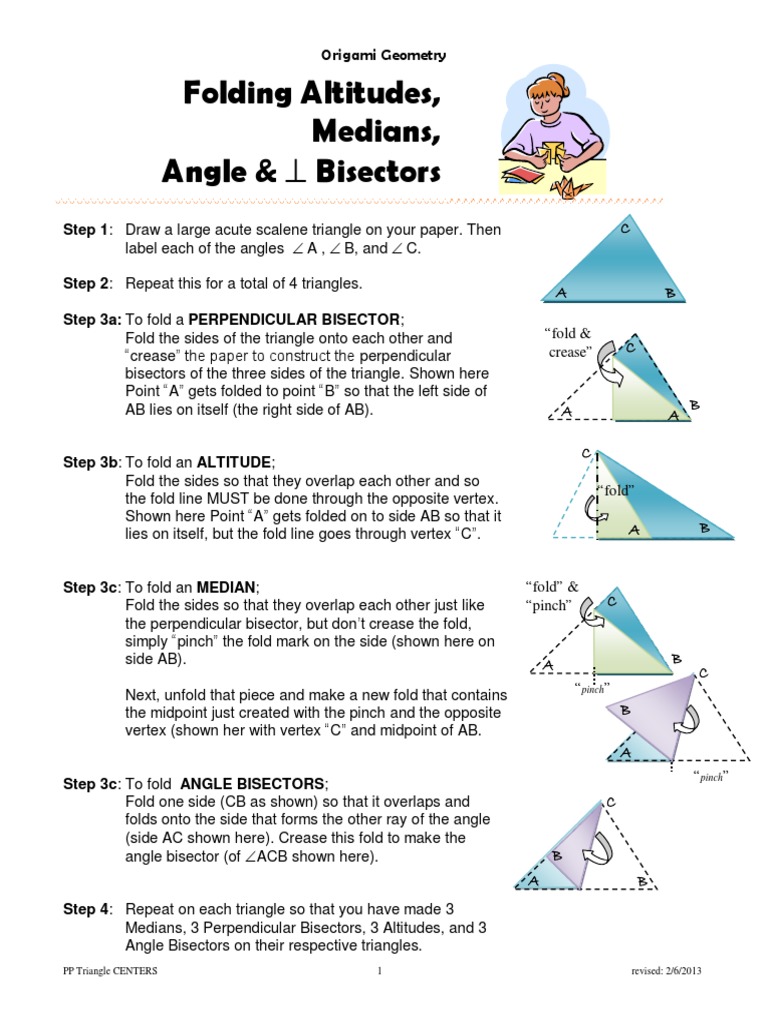 Paper Folding Discovery | PDF | Triangle | Perpendicular