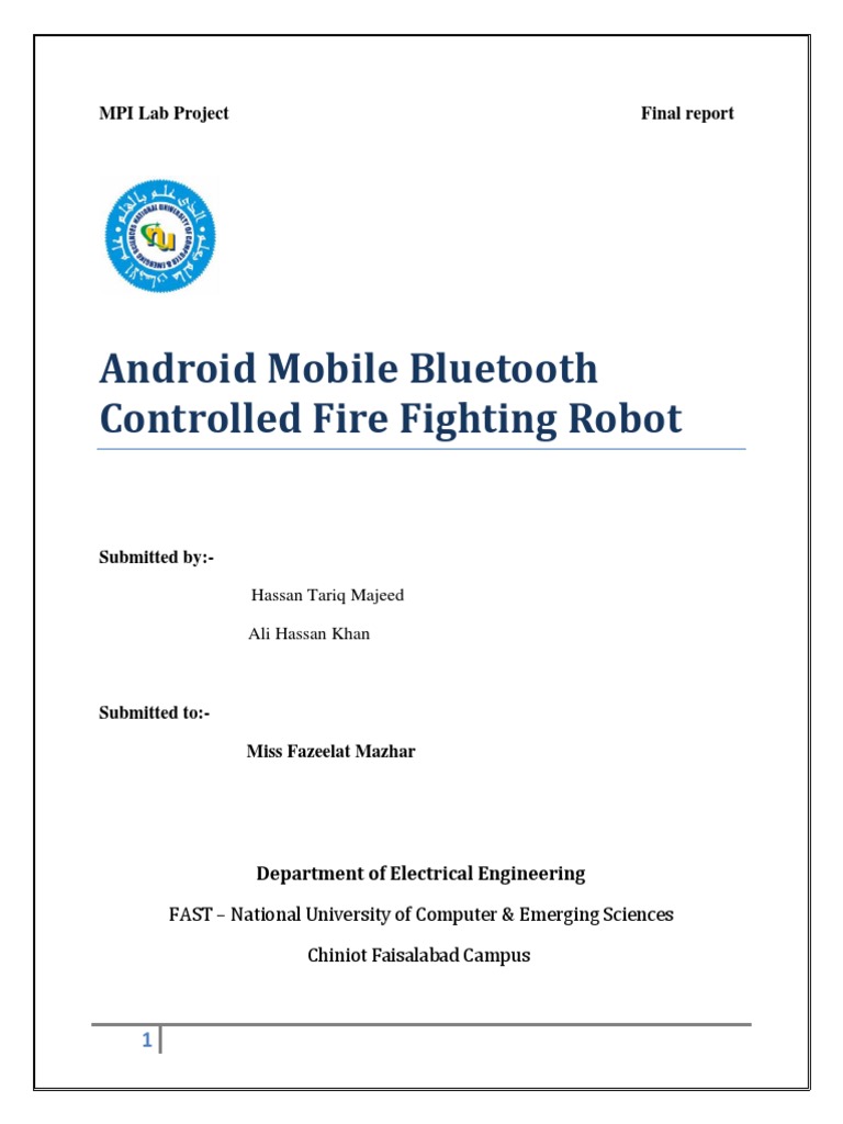 Bluetooth Controlled Fire Fighting Robot Using Atmel 89C51 Micro-Controller | PDF | Transmitter ...