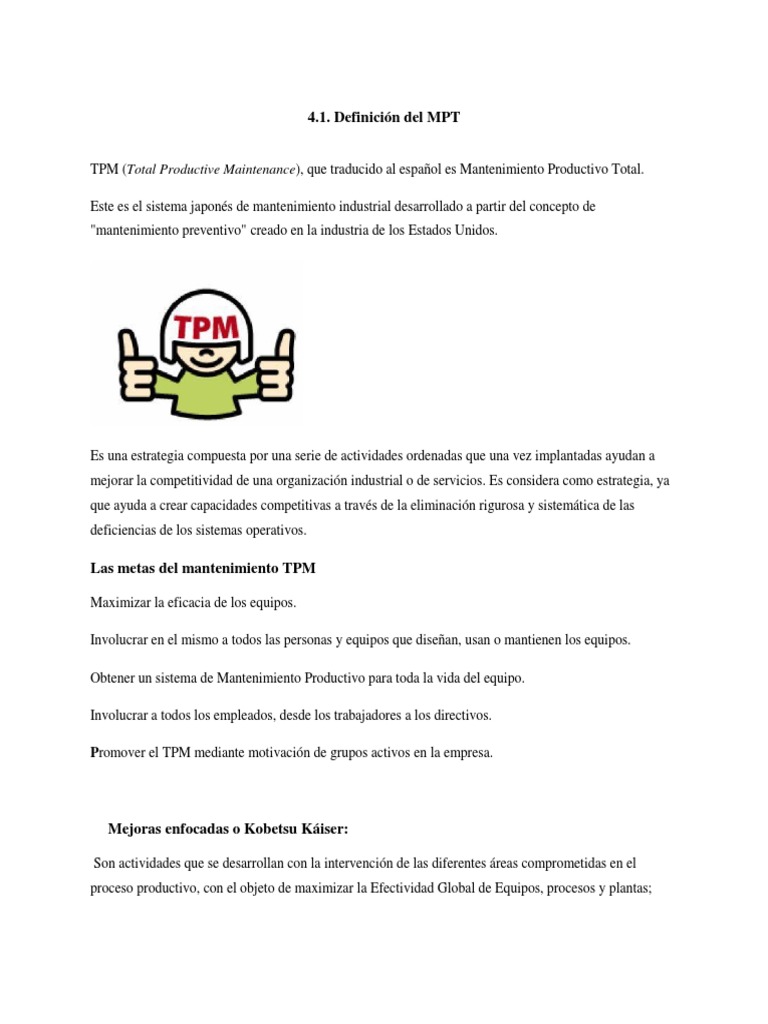 4.1definicion del MTP.docx | Industrias | Tecnología
