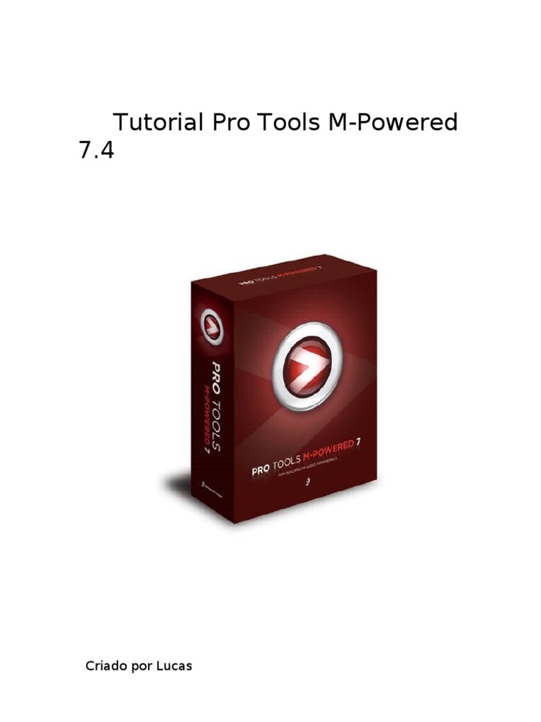 Tutorial Pro Tools M-Powered (Em Português) | PDF | Som | Computação e ...