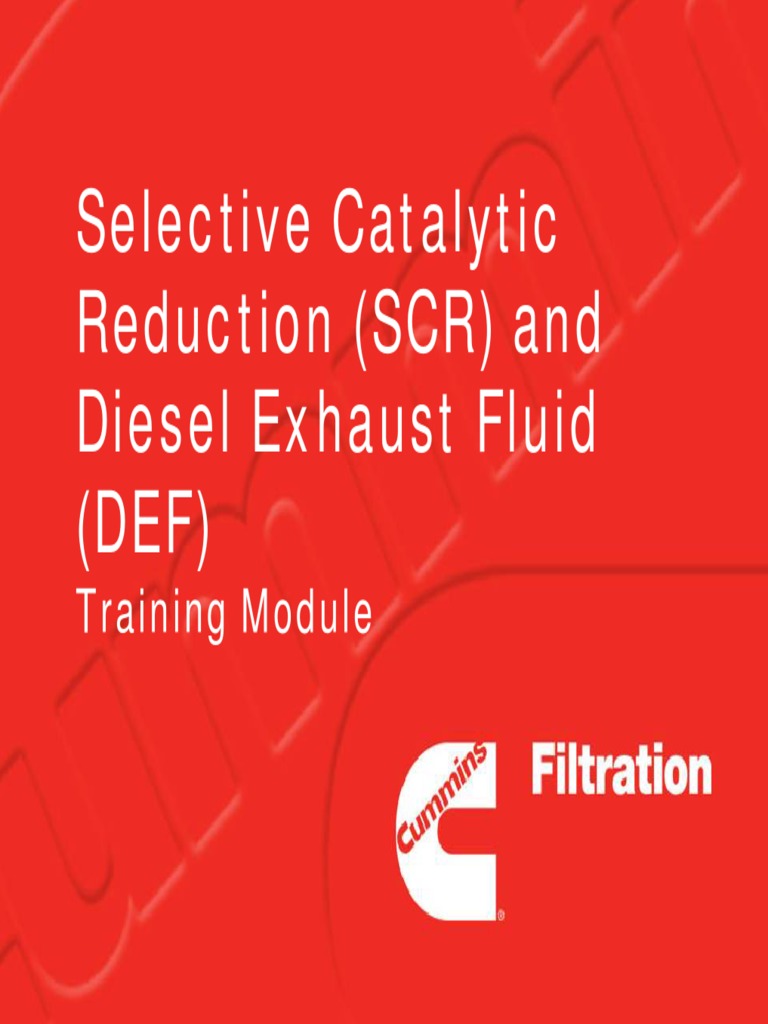 Def Training | PDF | Cummins | Exhaust Gas