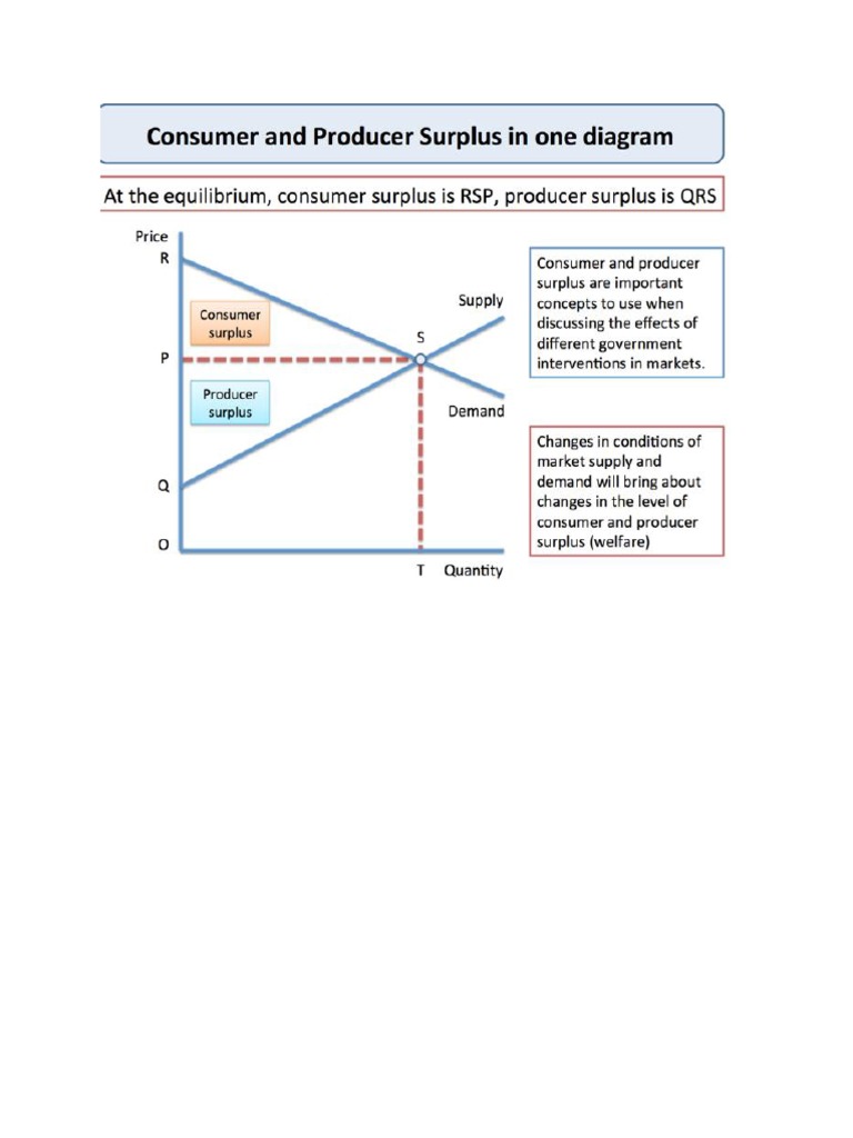 Consumer Surplus and Producers Surplus | PDF